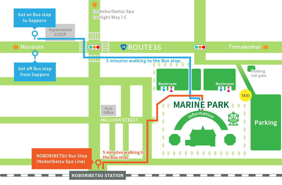 ADMISSION・ACCESS | NOBORIBETSU MARINE PARK NIXE